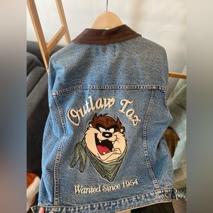Warner Bros. | Jackets & Coats | Retro Vintage Cartoon Tasmanian Devil ...
